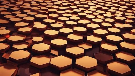 Premium Photo A Close Up Of A Hexagon Pattern