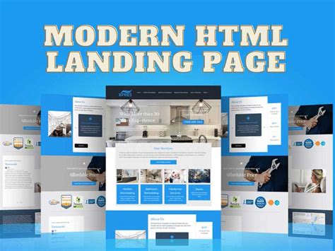a html css landing page design or one page website upwork
