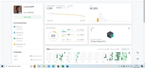 Roushan Kumar On Linkedin 222 Problem Solved This Year
