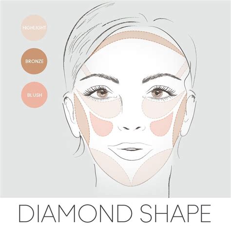 Image Result For Makeup Diamond Shaped Face Diamond Face Shape Heart