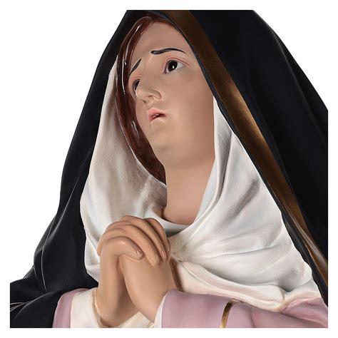 Our Lady Of Sorrows Statue 160 Cm In Painted Fiberglass Online Sales