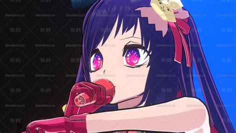 三渲二卡通女孩模型 Blender布的49 Blender布的