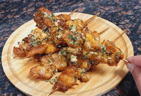 Garlic Parmesan Chicken Skewers How To Make Easy