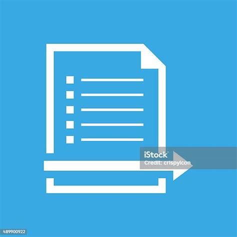 문서 아이콘을 파란색 배경을 나타냅니다 순조롭습니다 시리즈 2015년에 대한 스톡 벡터 아트 및 기타 이미지 2015년 거래 내역서 계약서 Istock
