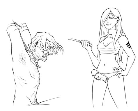 Rule 34 1boy 1girls Angry Angry Face Black And White Bondage