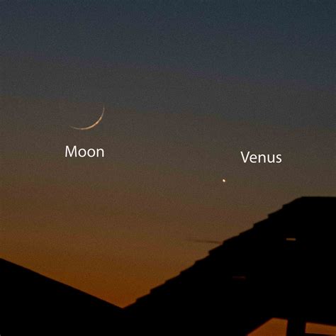 Crescent Moon And Venus