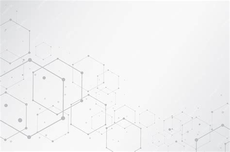 Premium Vector Abstract Hexagonal Molecular Structures Background With Copy Space Vector