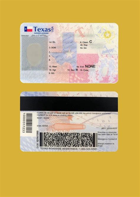 Free Editable Blank Drivers License Template