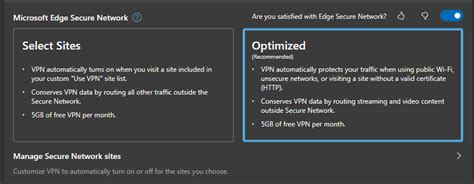 Microsoft Edge Secure Network Vpn Microsoft Qanda