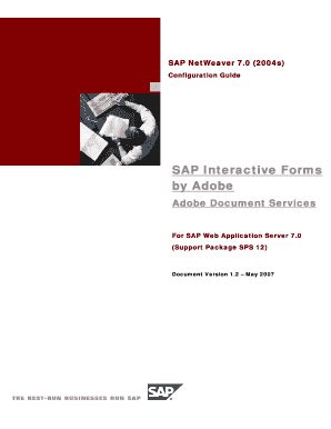 Fillable Online SAP Interactive Forms By Adobe Google Code Fax Email Print PdfFiller
