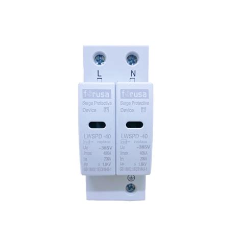 Spd ป้องกันฟ้าผ่าac 2pไฟกระชาก สำหรับไฟบ้าน Surge Protector Device