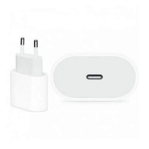 Chargeur Adaptateur Secteur Usb C 18w Blanc Compatible Pour Iphone 11