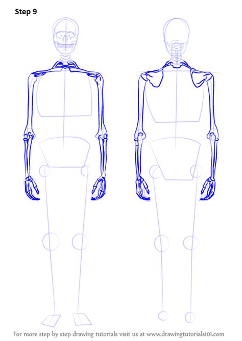 Learn How To Draw A Skeleton Everyday Objects Step By Step Drawing Tutorials
