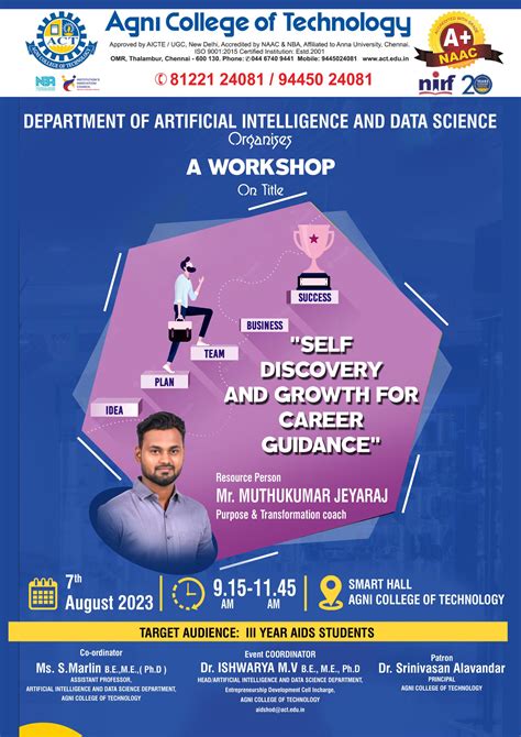 Workshop On Self Discovery And Growth For Career Guidance Agni College