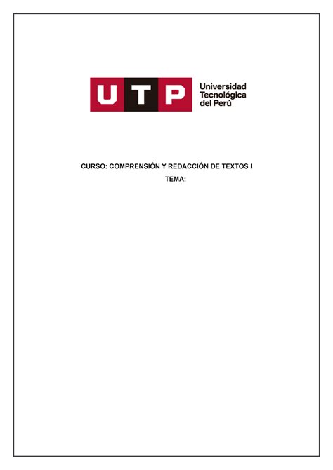 Comprensión Y Redacción De Textos Esquema Curso ComprensiÓn Y