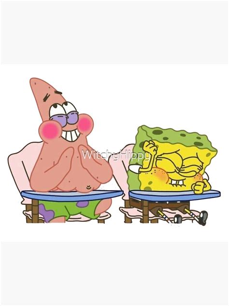 Laughing Spongebob And Patrick Photographic Print For Sale By