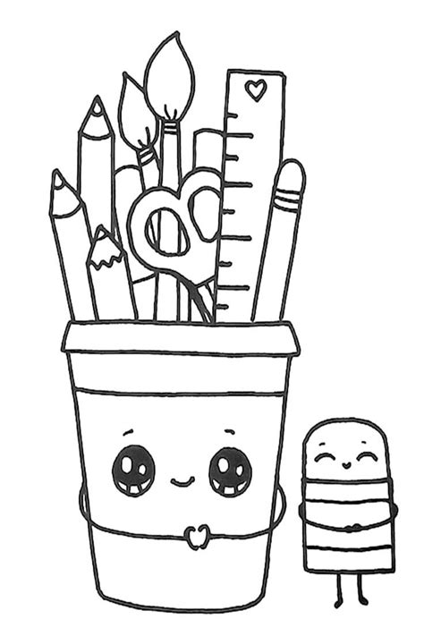 Desenhos Kawaii Para Colorir Imprimir🉑 Explore A Emoção Com Uma