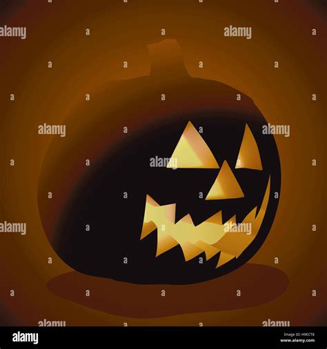 Glowing Jack O Lantern Stock Vector Image And Art Alamy