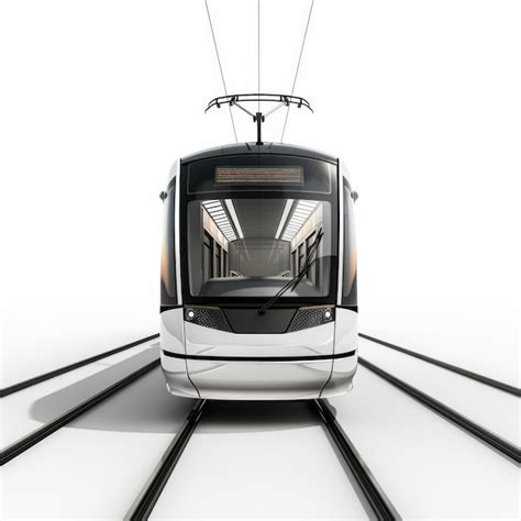 Premium Photo Light Rail Isolated