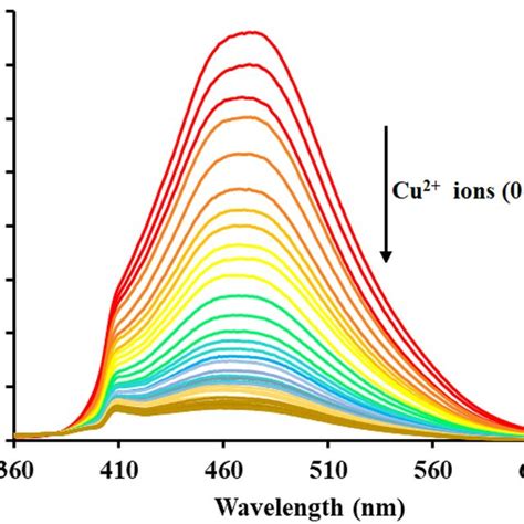Fluorescence Response Of The Probe Bdp 10 µm With 0 100 µm Of Cu²