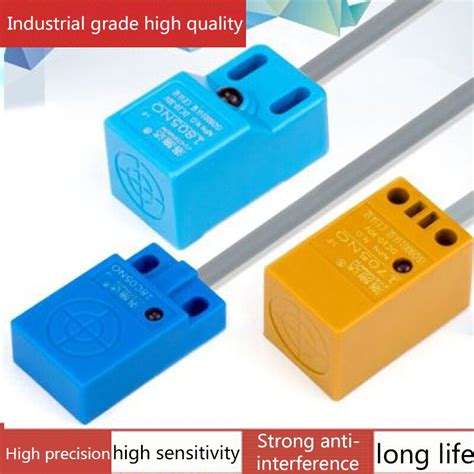 Square Metal Induction Proximity Switch Three Wire Vicedeal