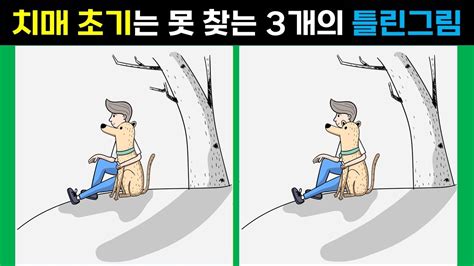 치매 초기는 절대 못 찾는 다른 그림 3개 90초 동안 틀린그림 3개를 찾아보세요 Youtube