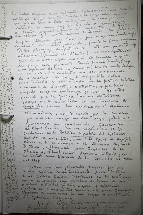 Carta De Solicitud De Asilo