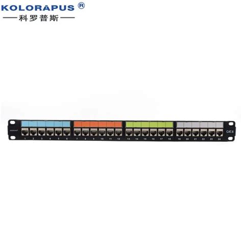 24 Ports Cat6 1u Shielded Rack Mount Patch Panel Patch Panel And Cat6