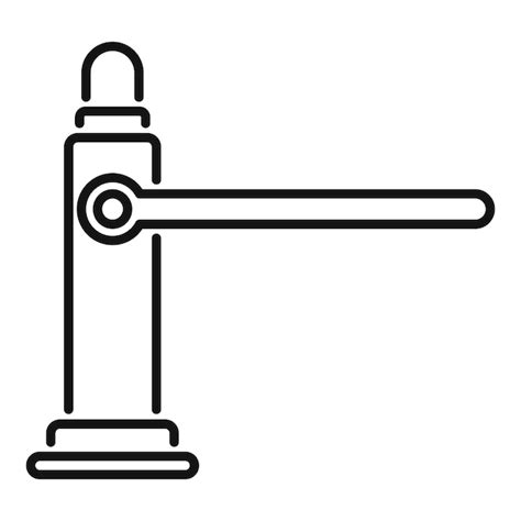 Premium Vector Control Barrier Icon Outline Vector Train Road Safety Gate