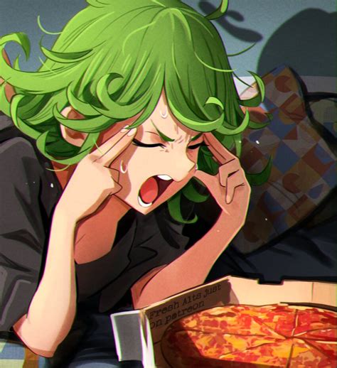 Khyle Tatsumaki One Punch Man Highres 1girl Alternate Costume Black Shirt Breasts