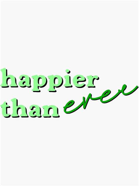 Billie Eilish— Happier Than Ever Sticker For Sale By Annagcrow
