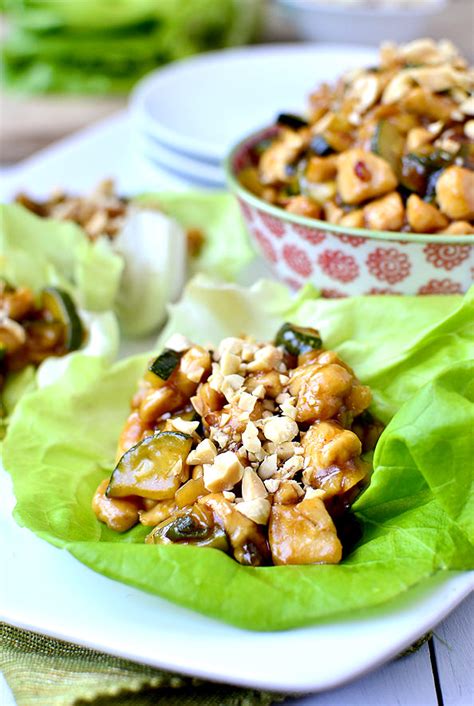 Kung Pao Chicken Lettuce Wraps Iowa Girl Eats