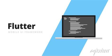 Learn To Code Flutter Mobile Ui Framework With Script Code On Pinturas Para A Parede • Quadros