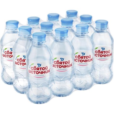 Вода минеральная негазированная «Святой Источник» (0.33л, 12 шт. в ...