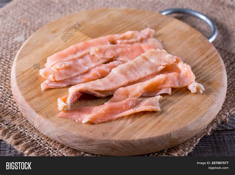 Slices Salted Salmon Image Photo Free Trial Bigstock