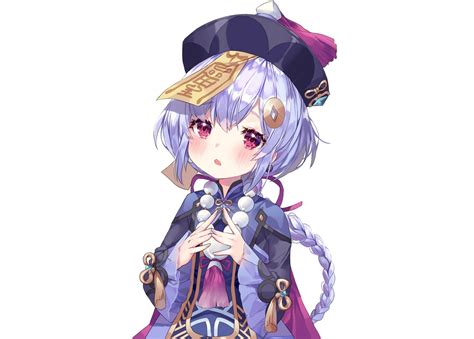 Albinoraccoon Blush Braids Chinese Clothes Cropped Genshin Impact Hat