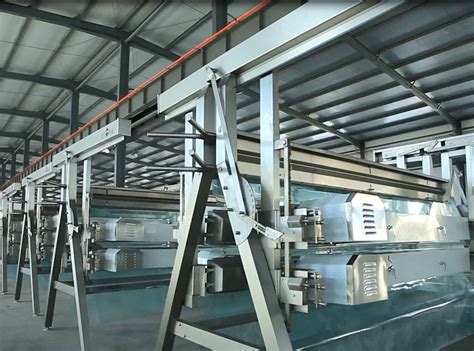 Complete Set Of Chicken Slaughter Equipment Line Installed In Middle