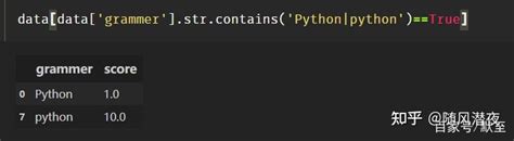 Pandas进阶修炼120题之题目1：提取含有字符串python的行