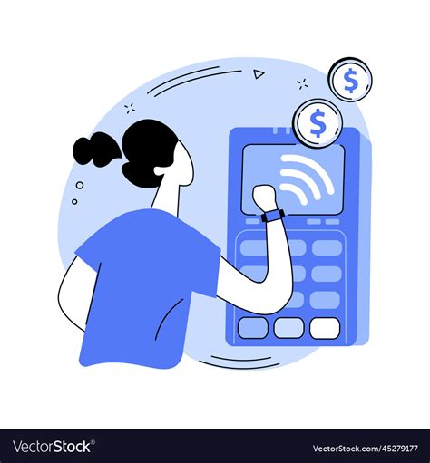 Smartwatch Payment Abstract Concept Royalty Free Vector