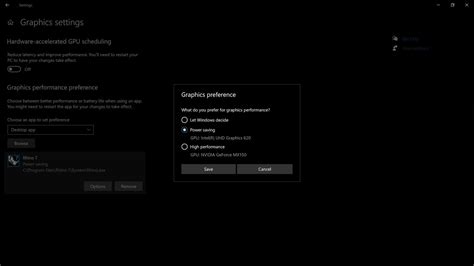 Rhino 7 Overrides Windows User Defined Graphics Settings Impossible