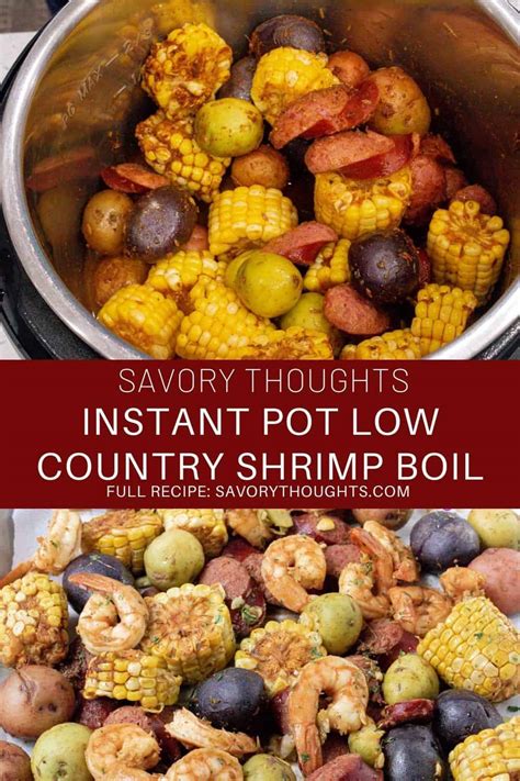Instant Pot Low Country Shrimp Boil Recipe Savory Thoughts