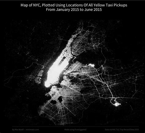 Plotting A Map Of New York City Using Only Taxi Location Data Max