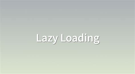 lazy loading으로 초기 로딩 개선하기