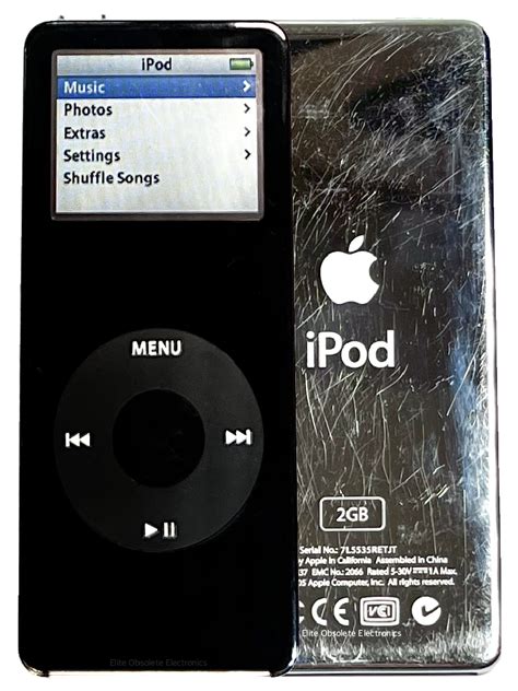 Apple Ipod Nano 1st Generation 1gb 2gb 4gb Black Refurbished W New Ba