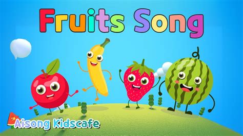 과일송🍓🍉🍎🍌 딸기 바나나 사과 수박 과일 이름and색깔 영어로 배우기 Fruit Song 아이송 키즈카페⭐ Youtube