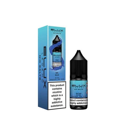 Mr Blue 10ml Nic Salt Elux Legend Uk Vape Store E Cig Clouds