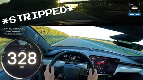 Watch A Stripped Tesla Model S Plaid Run From 62 Mph To 124 Mph In 399
