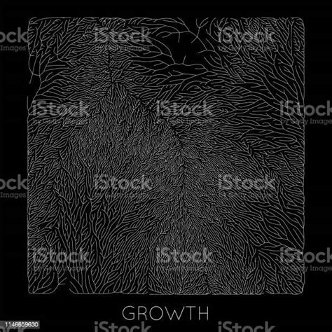 벡터 생성 분기 성장 패턴입니다 사각형 질감입니다 지 의류는 정 맥과 유기 구조를 좋아한다 단 로마 사각형 선박의 생물학적 그물 뿌리에 대한 스톡 벡터 아트 및 기타 이미지