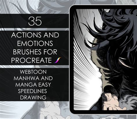 Webtoon And Manga Action Lines Procreate Brushes By Banzay89 On Deviantart