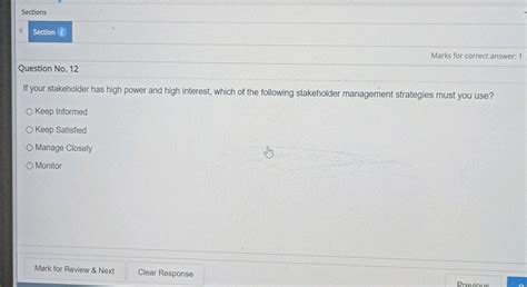 Sections Section Marks For Correct Answer StudyX